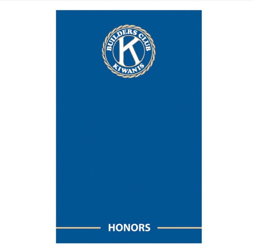 Builders Club Honors Banner | Kiwanis Family Products